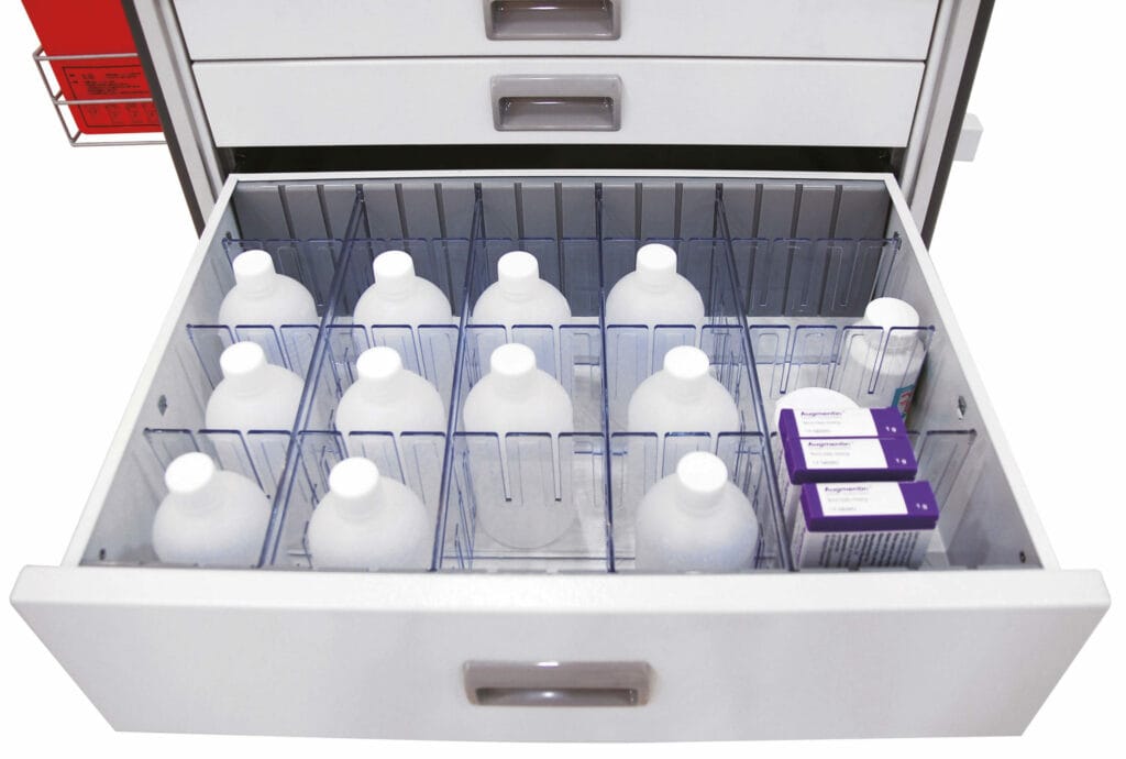 152mm Straight Divider Set in Drawer - Agile Medical