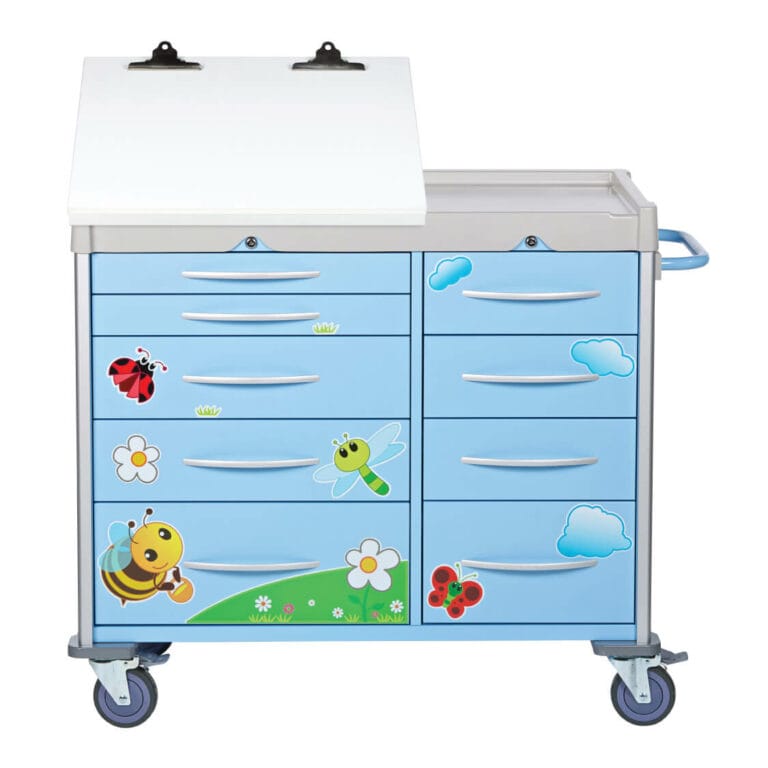 Paediatric Double Chart Trolley - Agile Medical